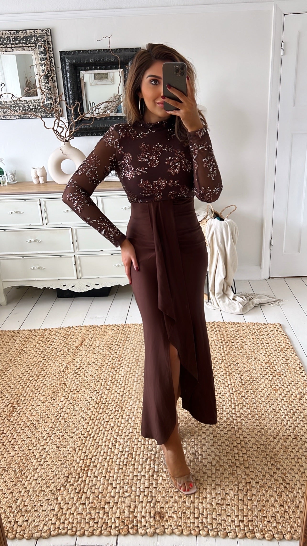 MIA Sequin Slit Dress (Two Colours) – Styled By Mey